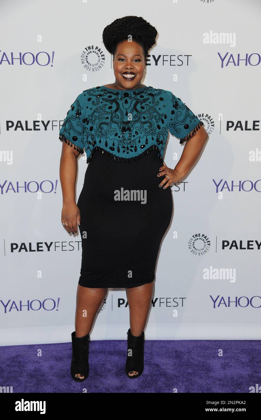 Amber Riley arrives at the 32nd Annual Paleyfest : "Glee" held at The ...
