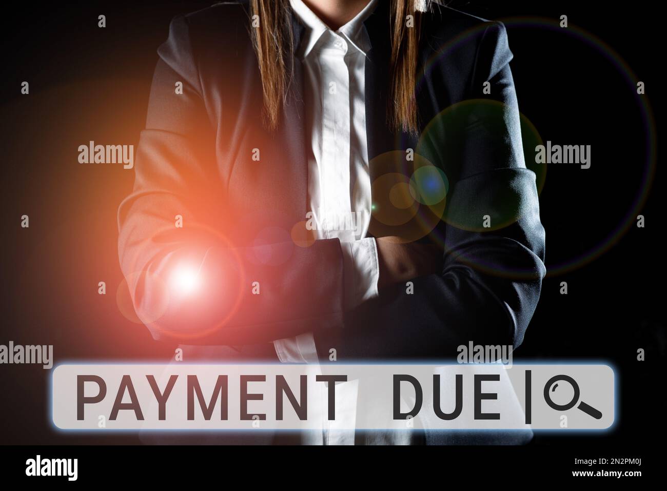Sign displaying Payment Due, Word for The date when payment should be ...