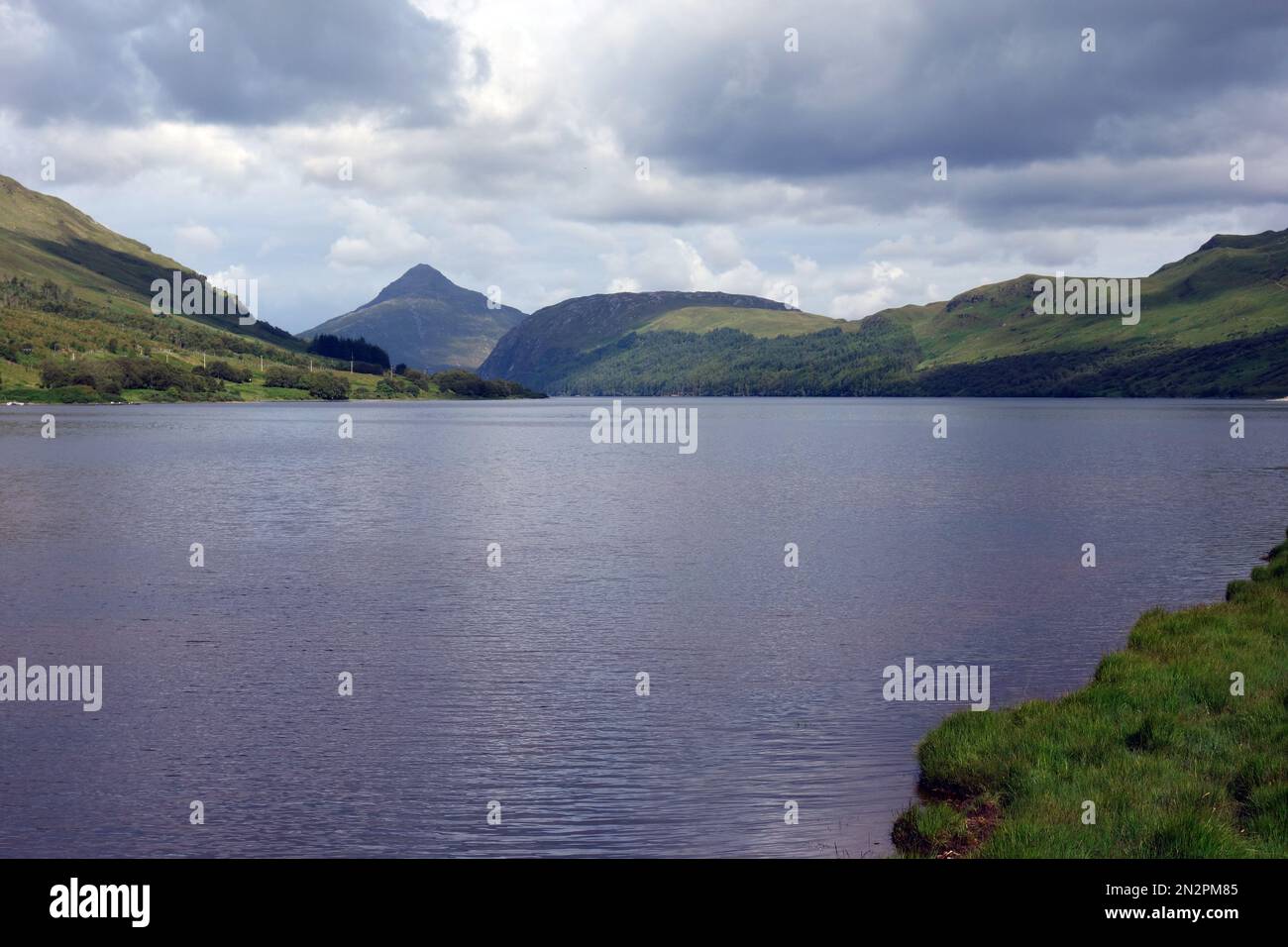 The Scottish Mountain Graham 'Ben Stack' and Loch More from the Track ...
