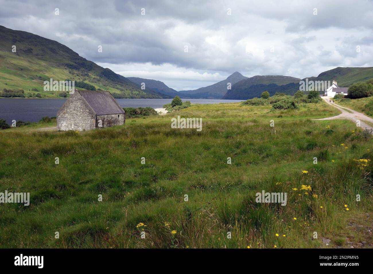 The Track to Aultanrynie by Loch More with the Scottish Mountain Graham ...