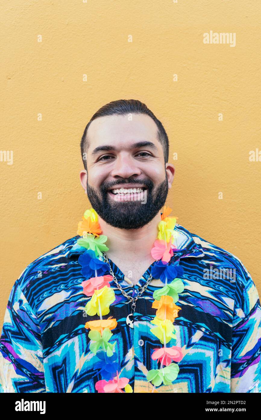 Portrait of a man at Barranquilla Carnival, Colombia Stock Photo - Alamy