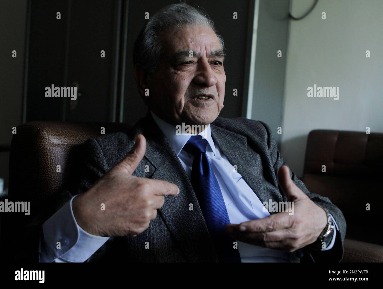 In this Thursday, Feb. 26, 2015 photo, Pakistan's Khawaja Muhammad ...