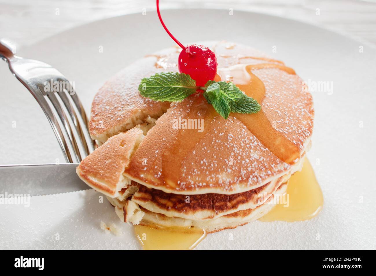 American breakfast eating hi-res stock photography and images - Alamy