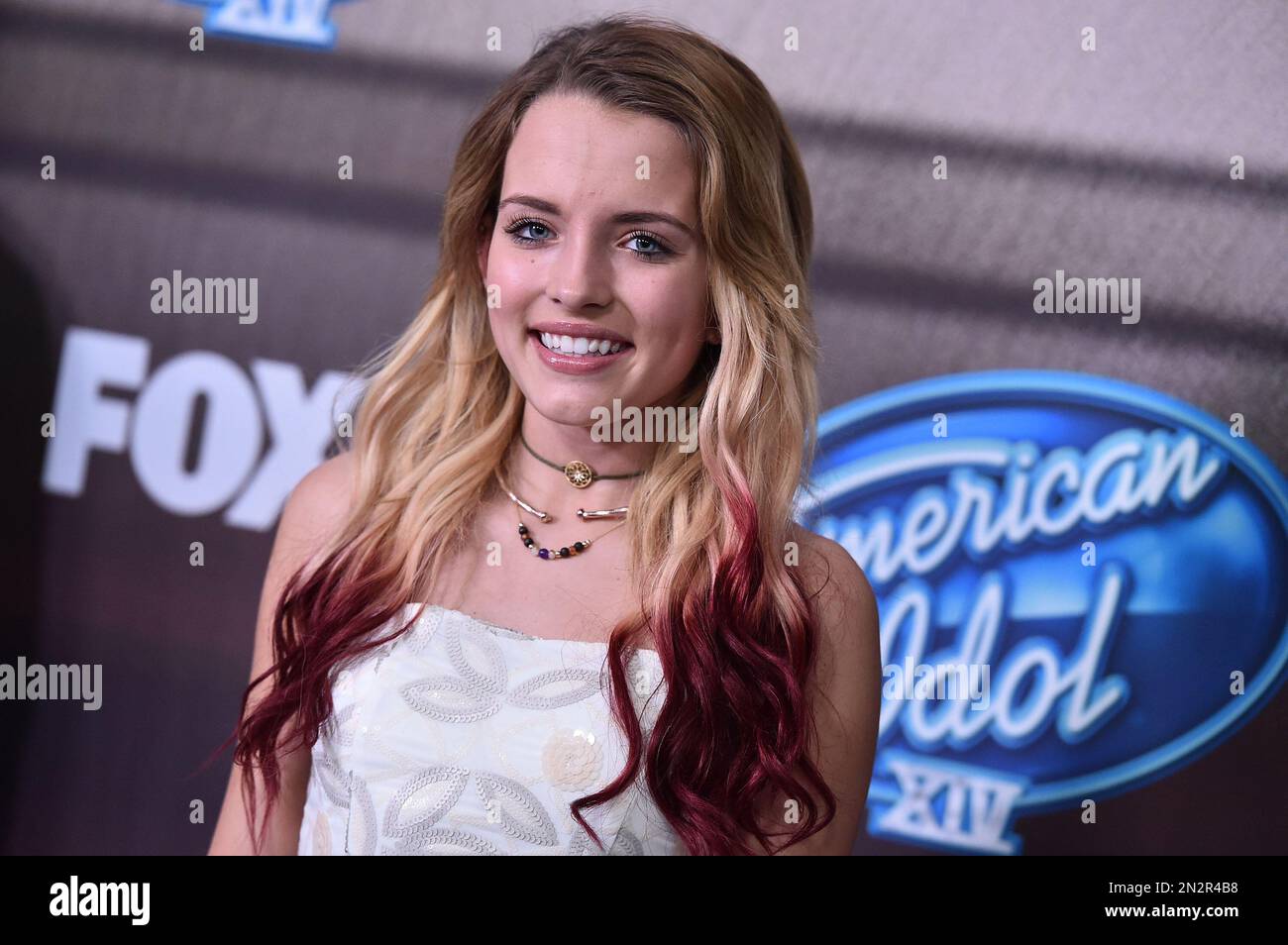 Maddie Walker arrives at the "American Idol XIV" finalists party at The ...