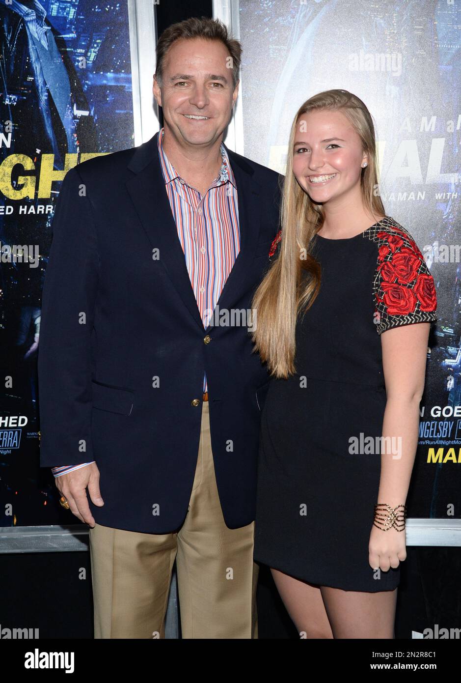 Al Leiter and daughter attend the world premiere of "Run All Night" at ...