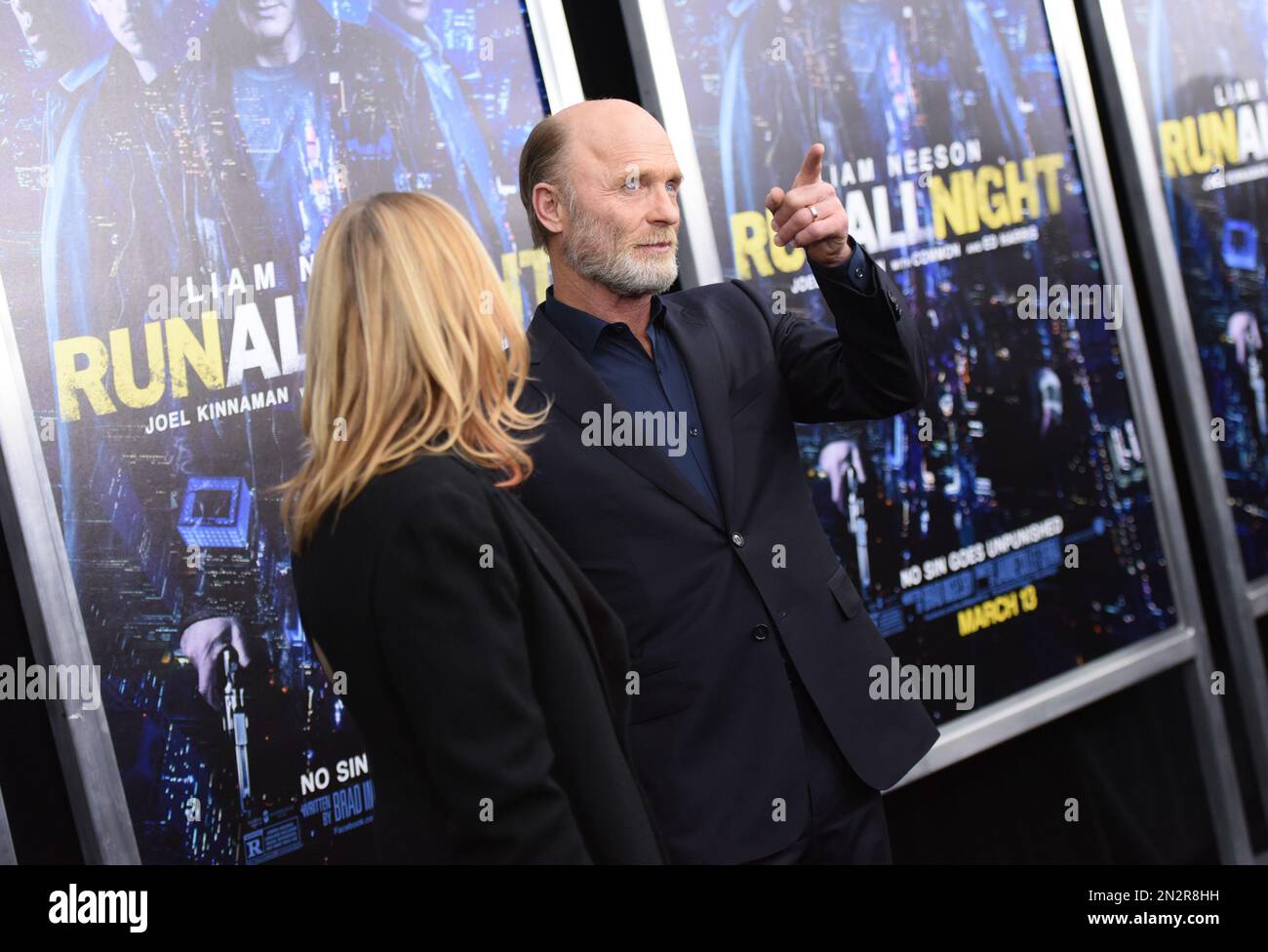 Actor Ed Harris and wife Amy Madigan attend the world premiere of "Run ...