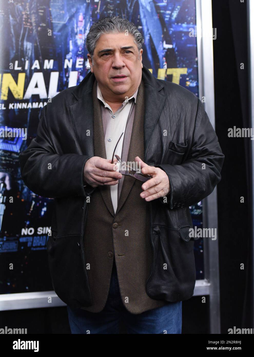 Vincent Pastore attends the world premiere of "Run All Night" at AMC ...