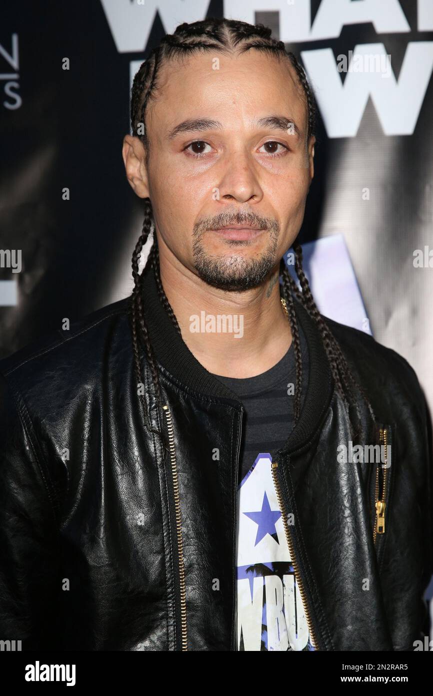 Bizzy Bone arrives at the LA Premiere of "What Now" at Laemmle Music ...