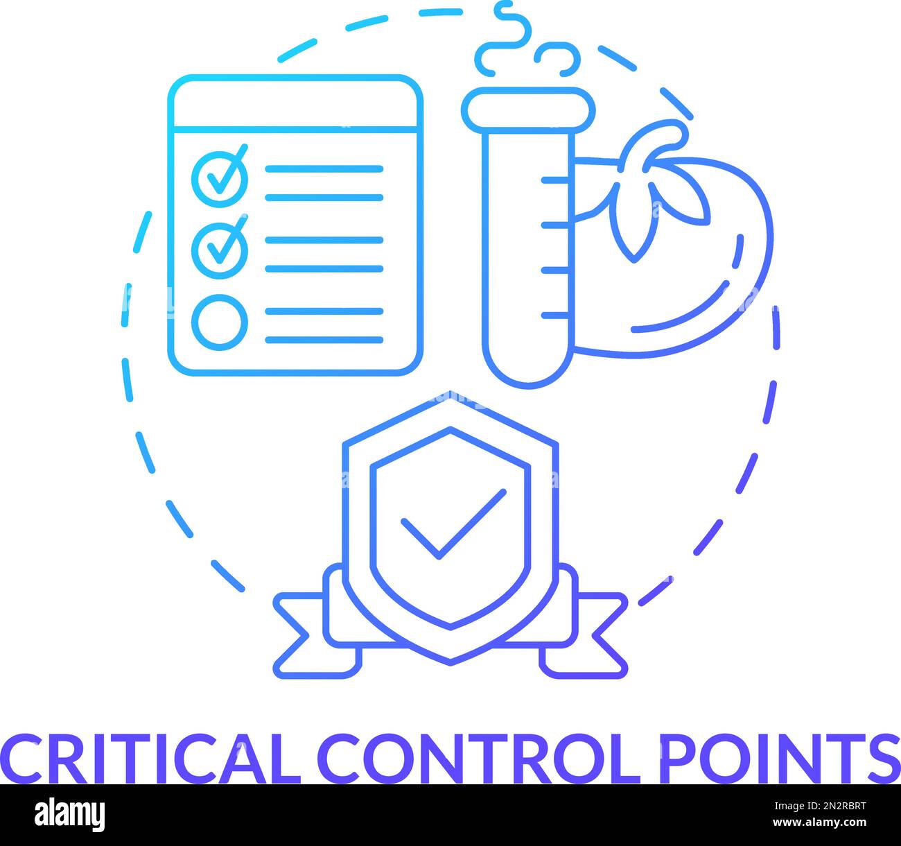 Critical control points blue gradient concept icon Stock Vector Image ... Critical control points blue gradient concept icon Stock Vector Image ...