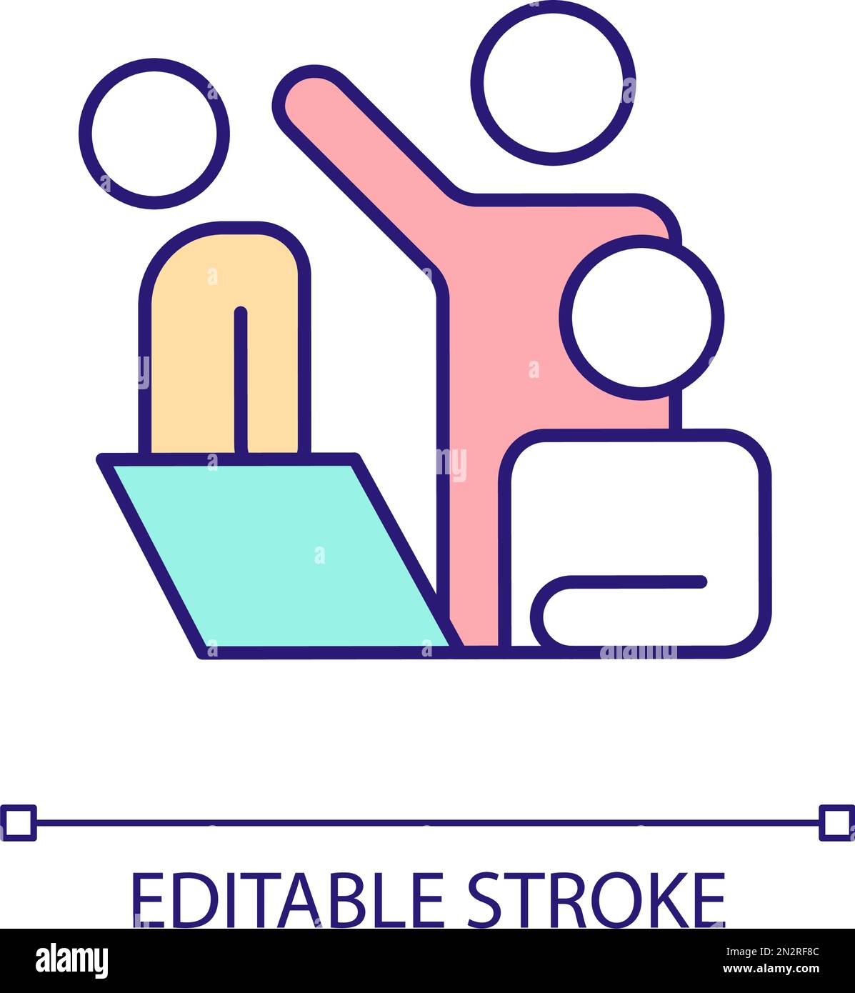 Team conflict RGB color icon Stock Vector Image & Art - Alamy