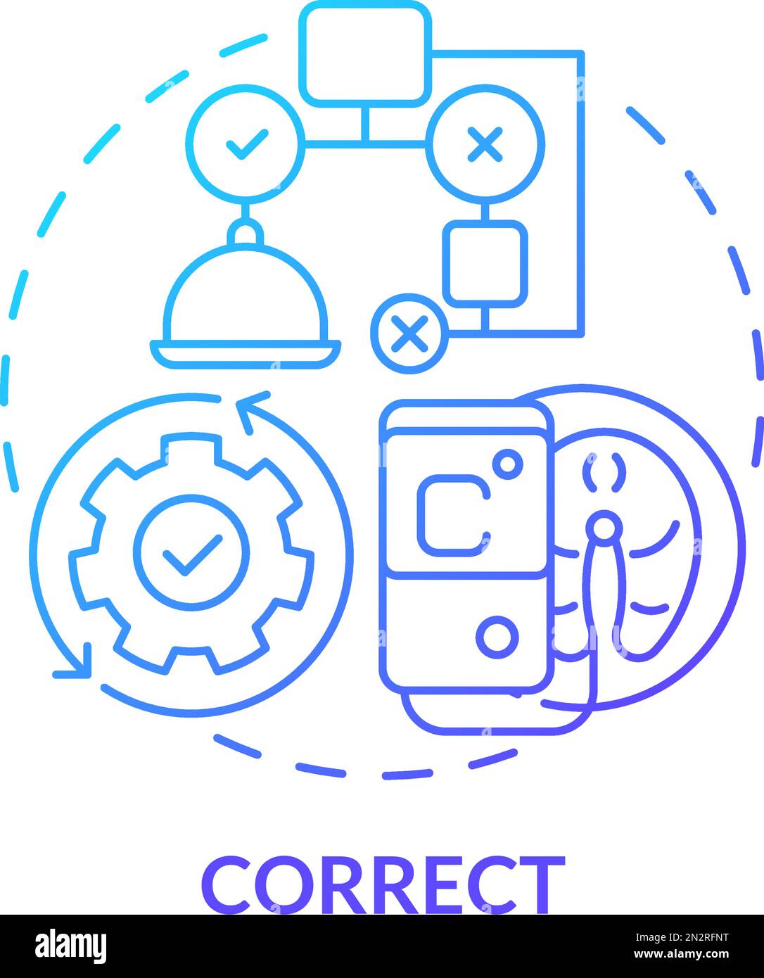 Correct setting Cut Out Stock Images & Pictures - Alamy