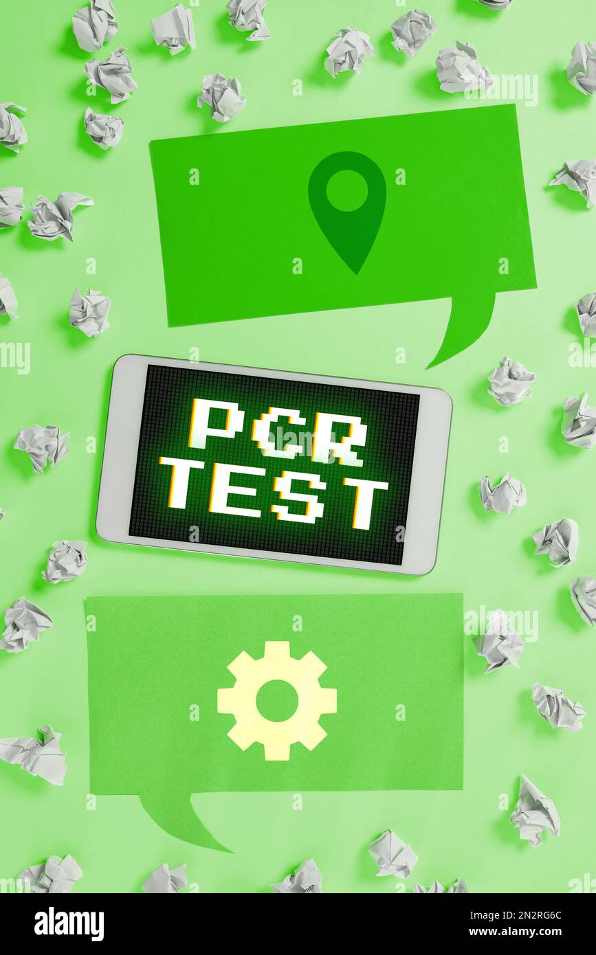 Conceptual display Pcr Test, Concept meaning qualitative detection of ...