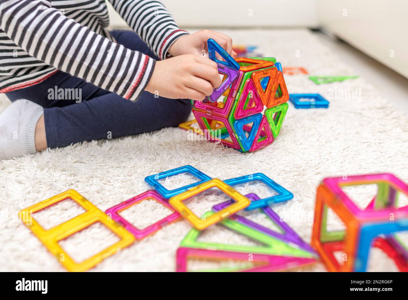 Figures from the magnetic designer Stock Photo - Alamy