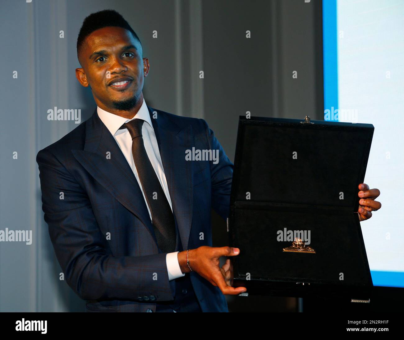CORRECTS YEAR - Soccer player Samuel Eto’o, of Cameroon poses for the ...