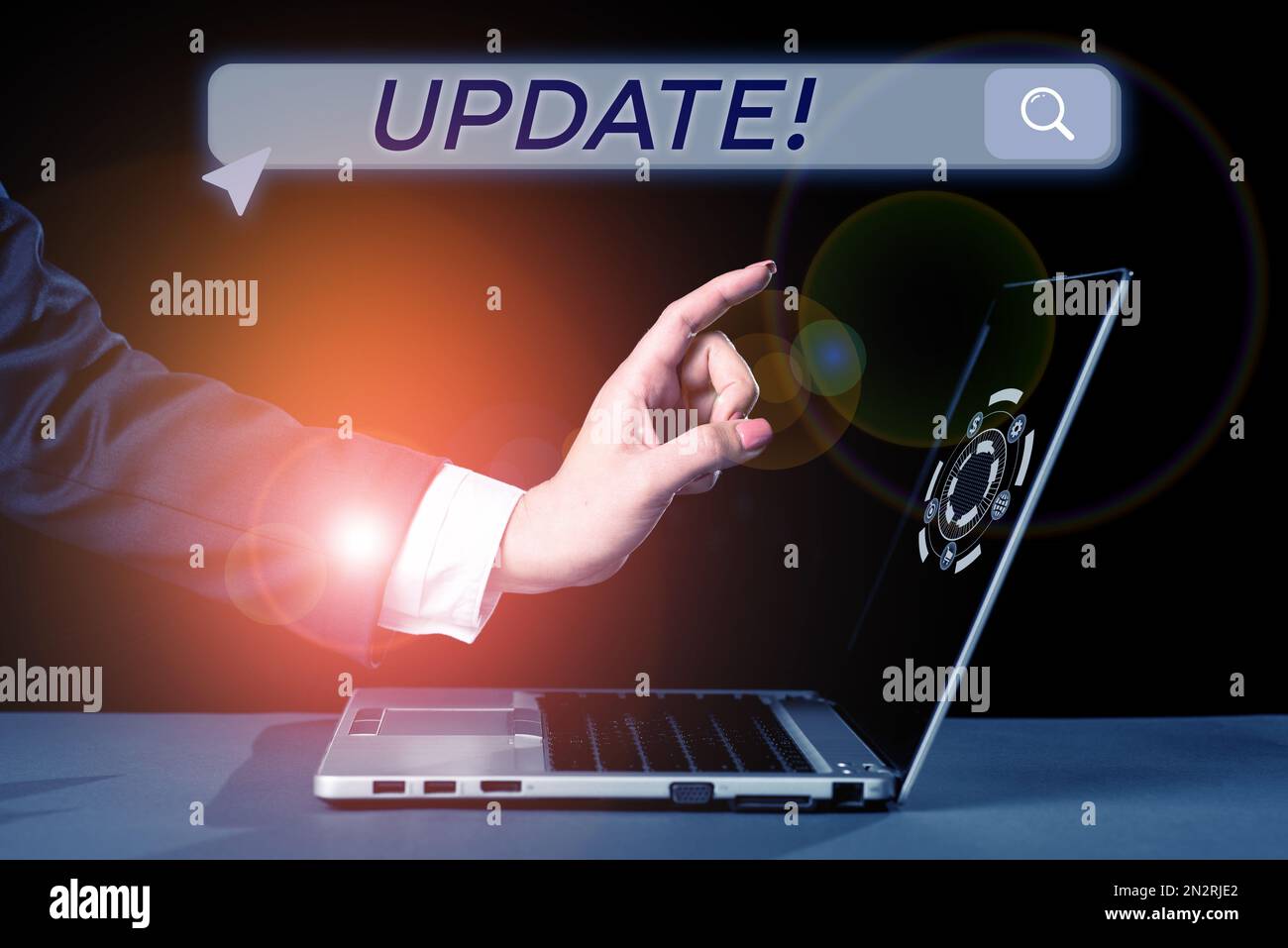 Sign displaying Update, Internet Concept Up to date Make something more ...