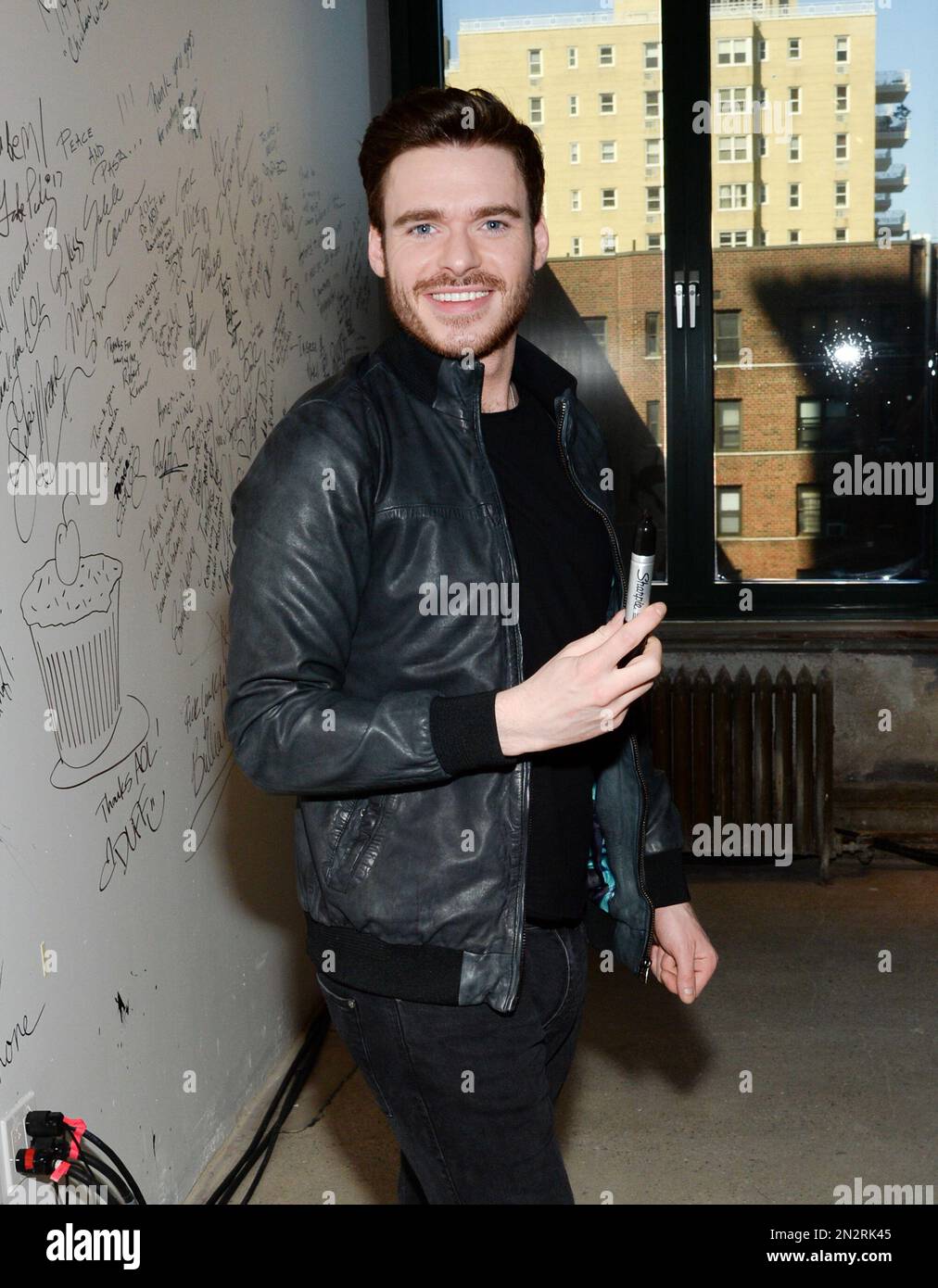 Actor Richard Madden poses at AOL's BUILD Speaker Series to promote his ...