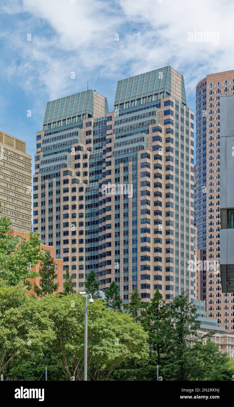 Boston Financial District: Twin-crowned 125 High Street is part of a ...