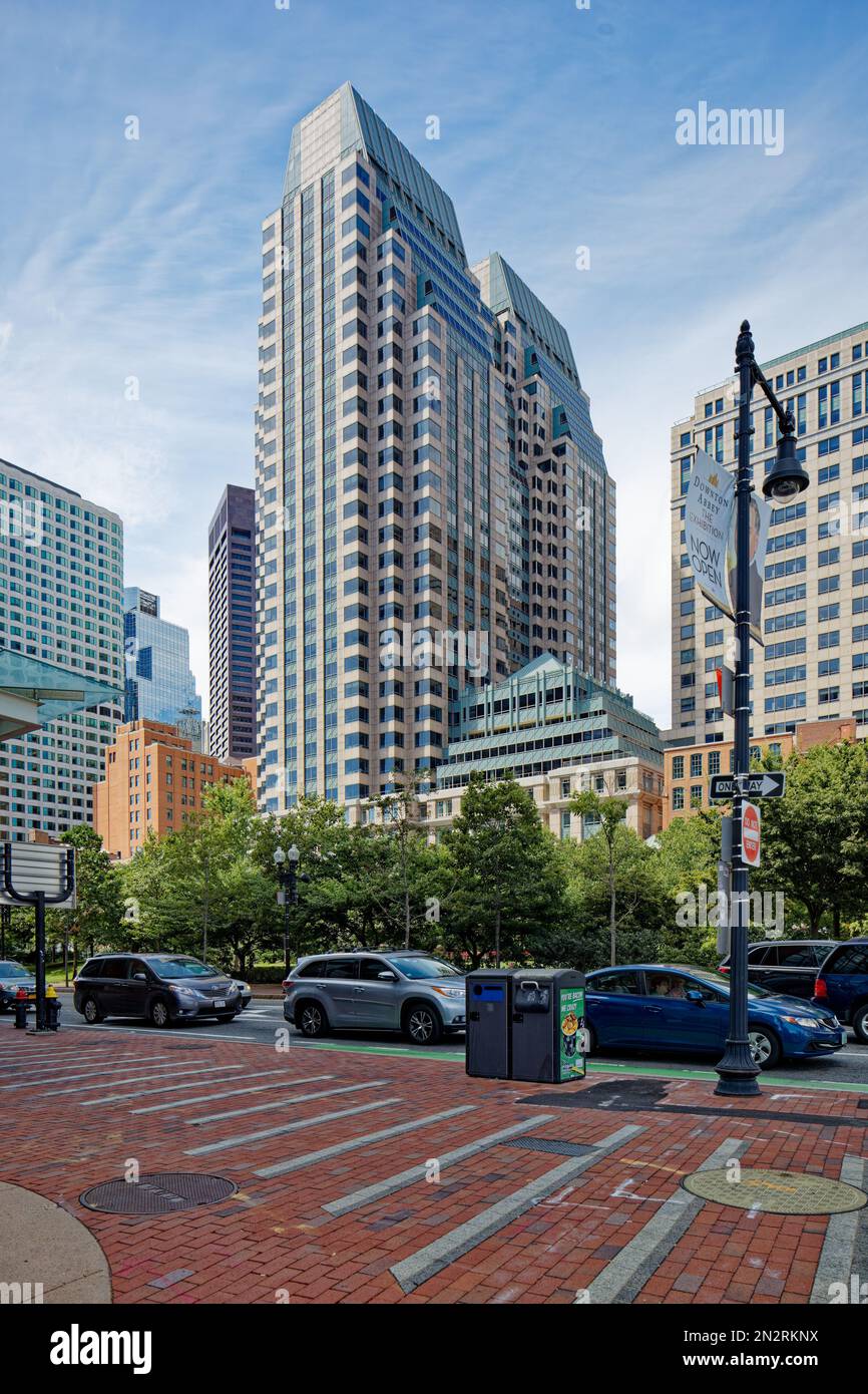Boston Financial District: Twin-crowned 125 High Street is part of a ...