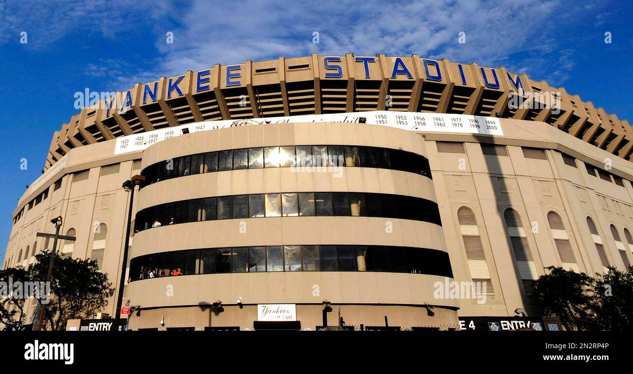 FILE - This Sept. 21, 2008, file photo, shows the old Yankee Stadium in ...