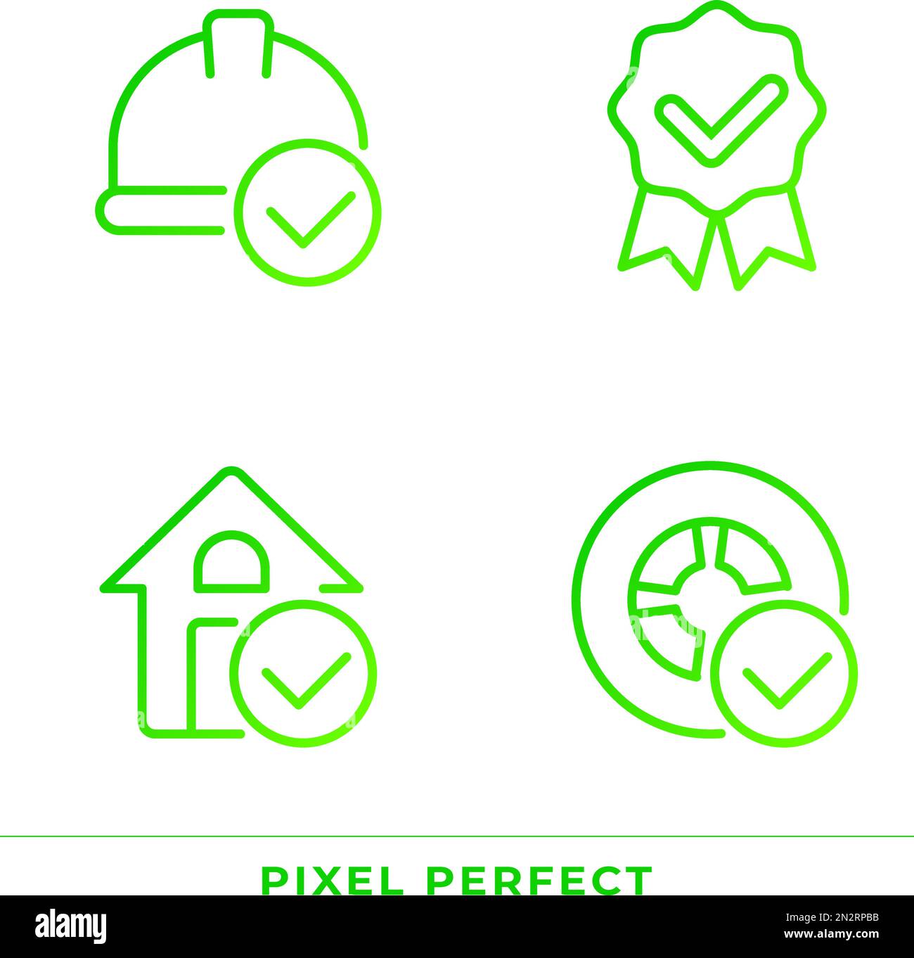 Achievements in industries pixel perfect gradient linear vector icons set Stock Vector Image ...