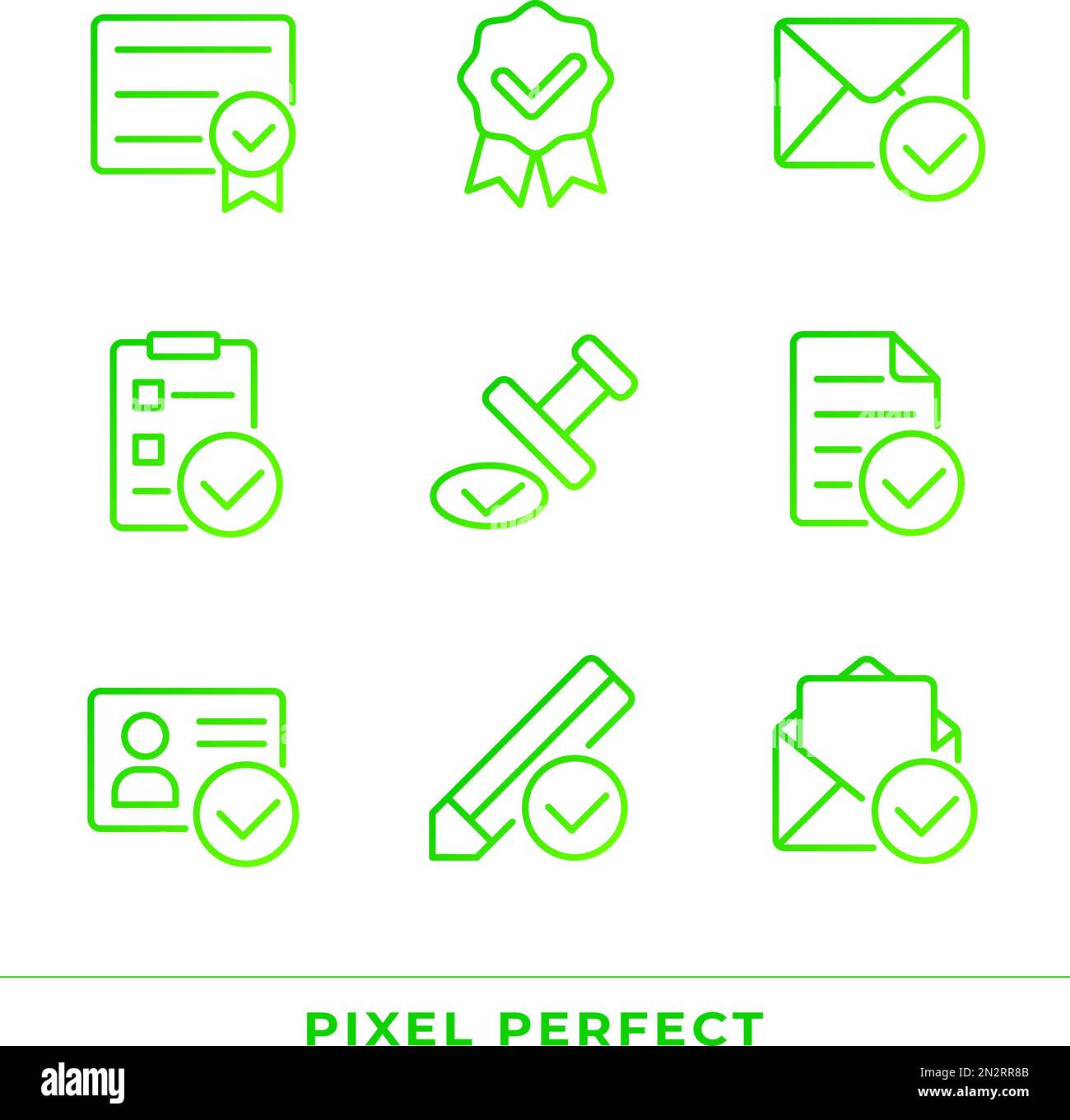 Green check mark clipart Cut Out Stock Images & Pictures - Alamy