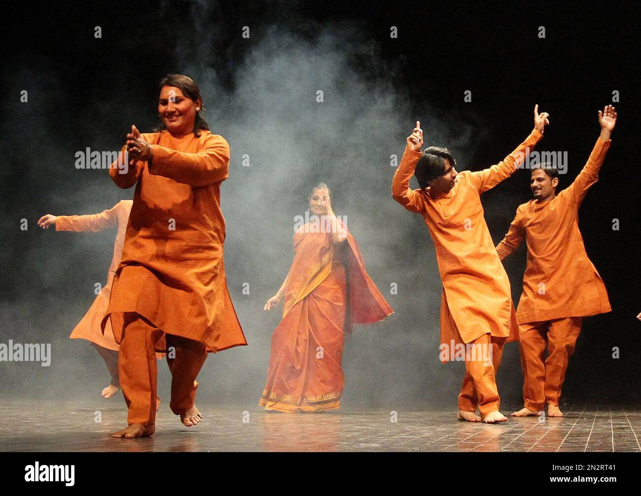 Pakistani classical dancer Sheema Kirmani, center, performs "Dance for ...