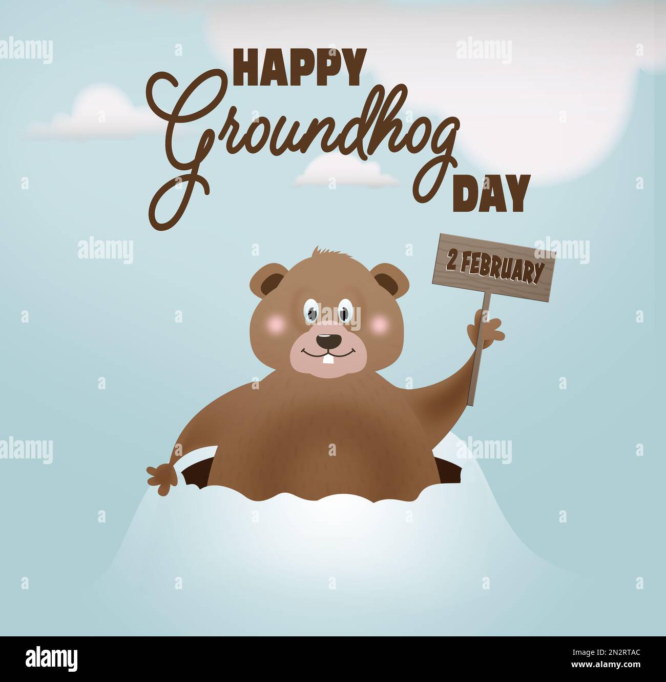 Cartoon groundhog hi-res stock photography and images - Alamy