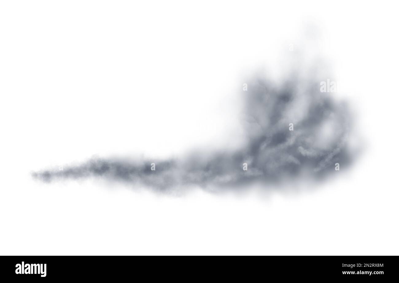 Wind gust on white background, illustration. Weather conditions Stock ...