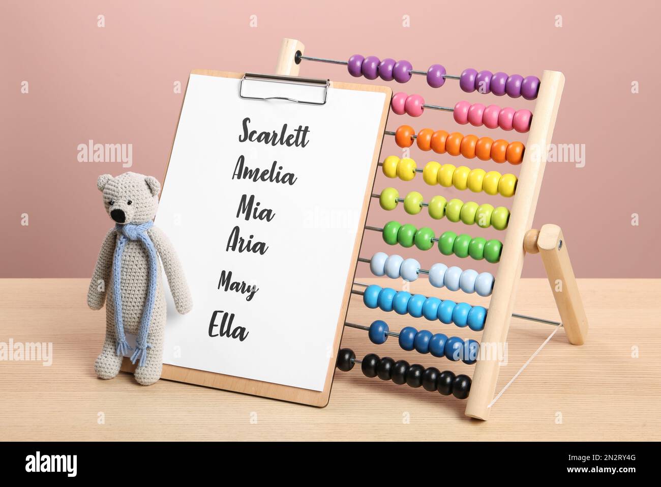 Wooden name list hi-res stock photography and images - Alamy