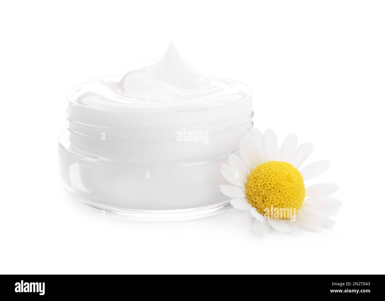 Cosmetic cream chamomile flower Cut Out Stock Images & Pictures - Alamy