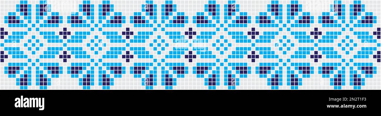 Embroidered good like handmade cross-stitch ethnic Ukraine pattern ...