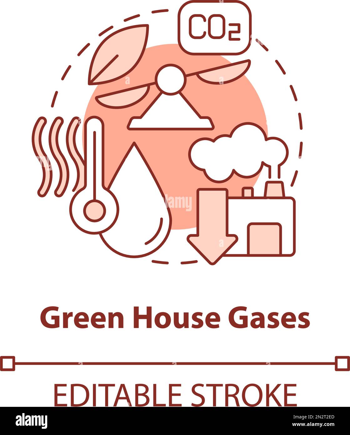 Greenhouse gas gases Stock Vector Images - Alamy