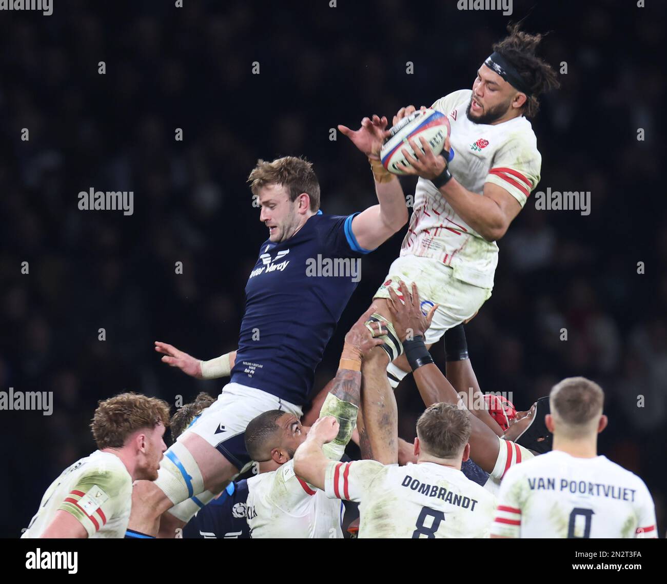 England's Lewis Ludlam during the Guinness Six Nations Calcutta Cup ...