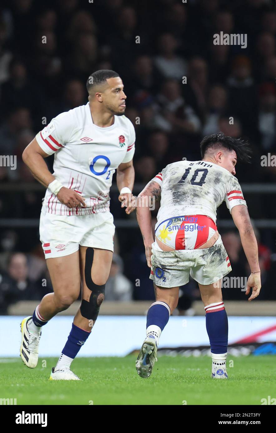 England's Marcus Smith shows of his underpants saying budgy smuggler ...