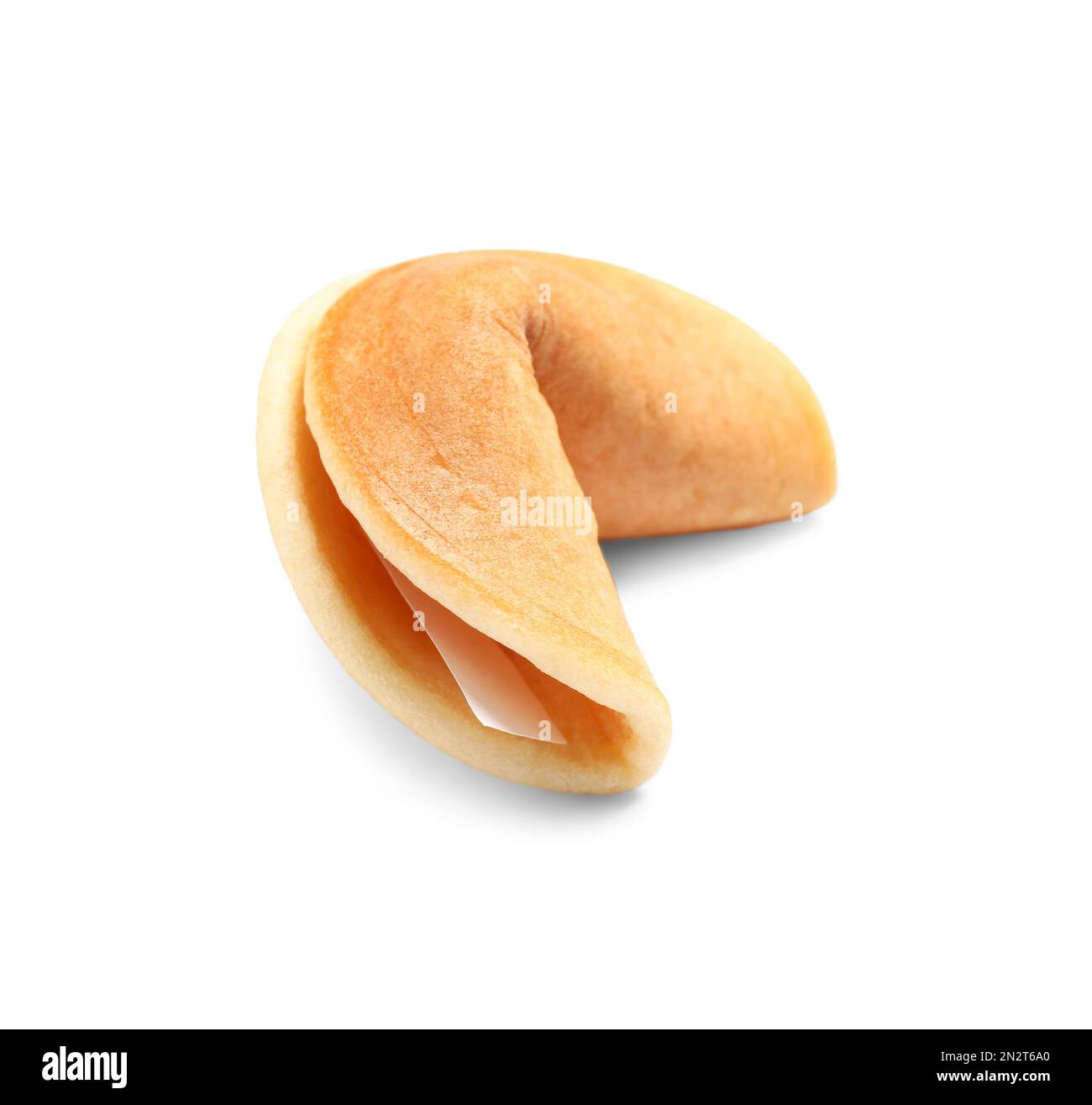 Traditional homemade fortune cookie isolated on white Stock Photo - Alamy