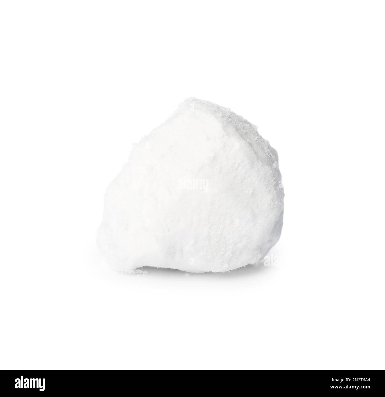 Single snowball isolated on white. Winter activities Stock Photo - Alamy