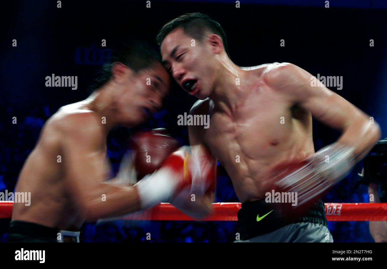 Rex “The Wonder Kid” Tso of Hong Kong, right, and Michael Enriquez of ...