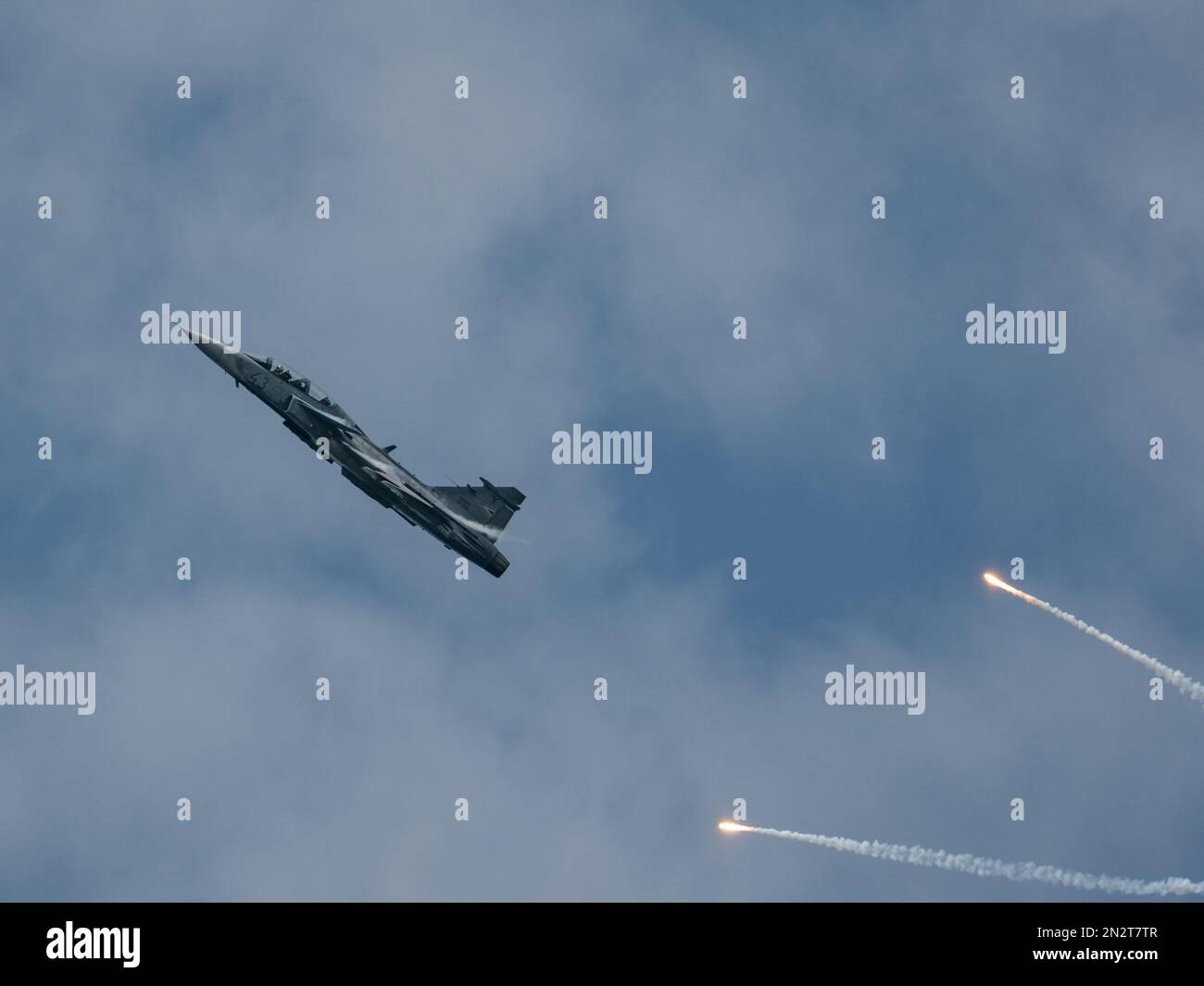 A military fighter jet during an air show Stock Photo - Alamy