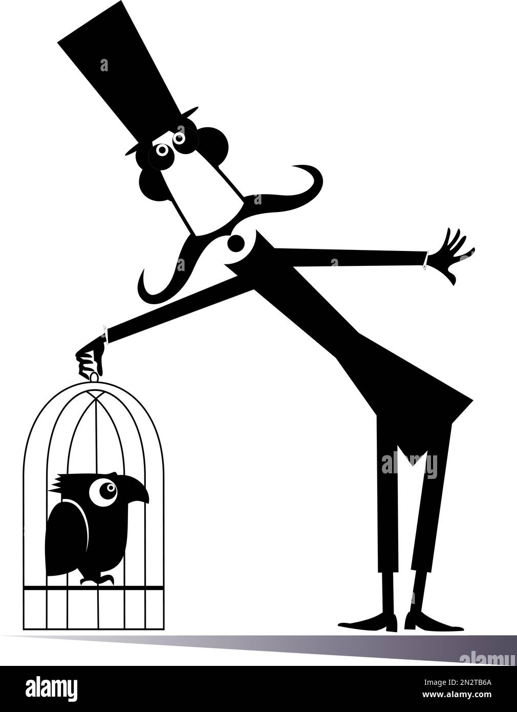 Cage on top Stock Vector Images - Alamy