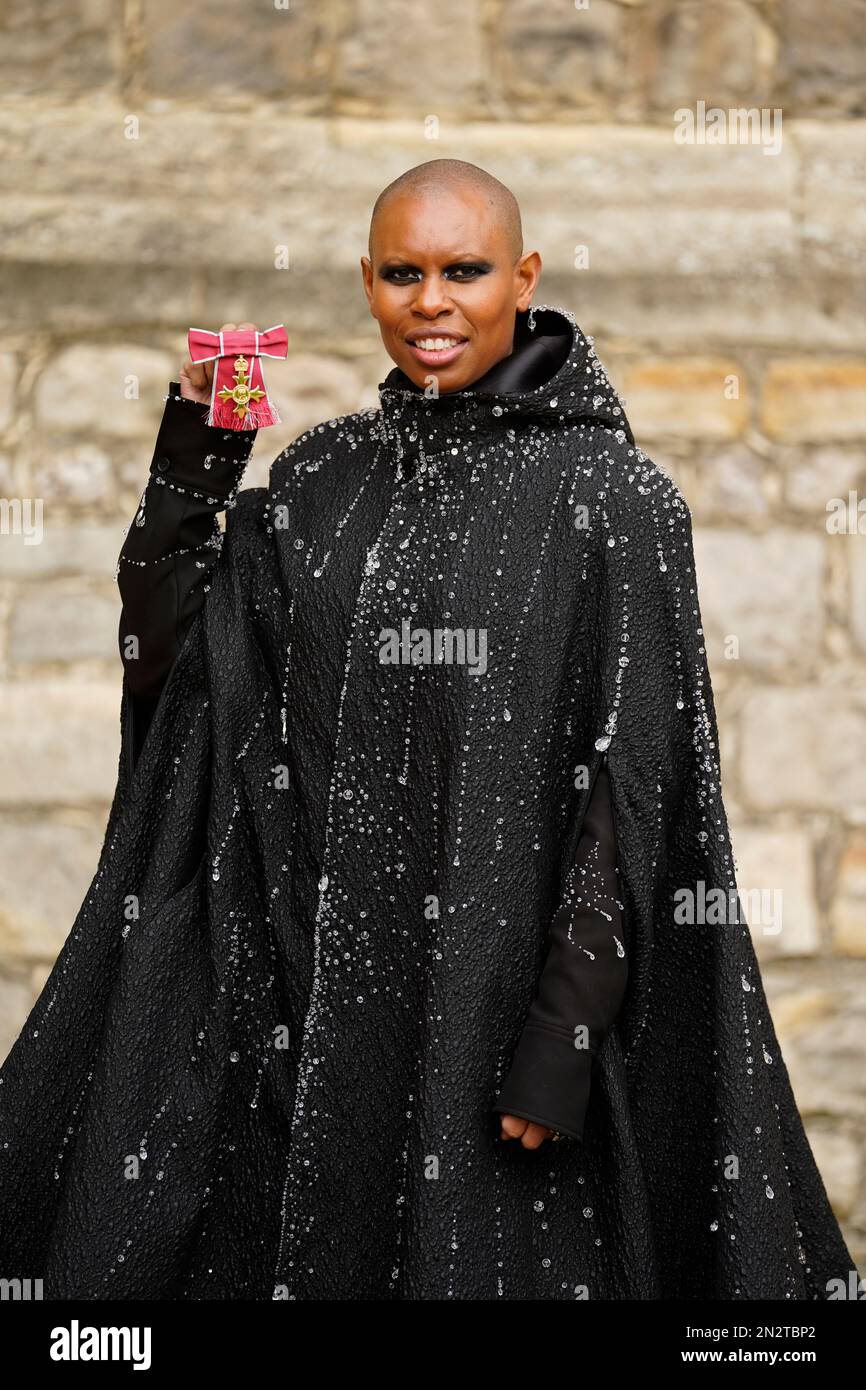 Deborah Dyer, (Skin), after being made an Officer of the Order of the ...