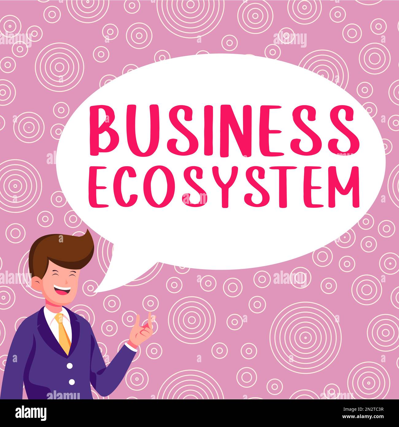 Inspiration showing sign Business Ecosystem, Concept meaning Develop ...