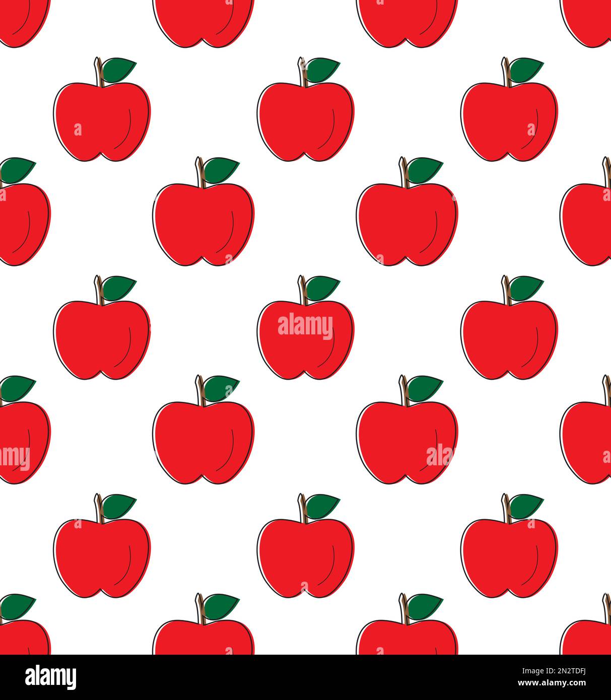 seamless pattern apples vector eps design illustration Stock Vector ...