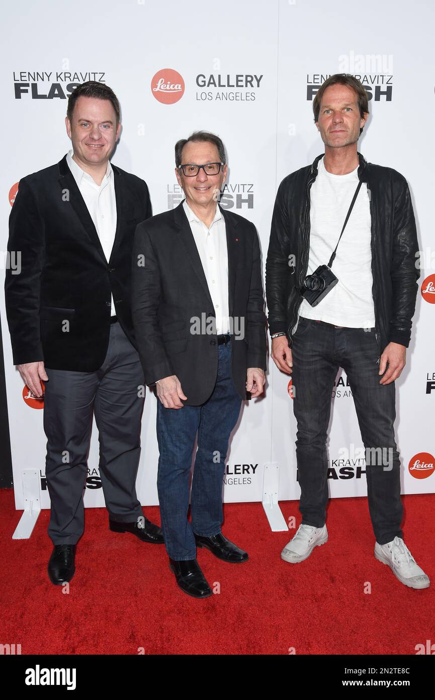 Roland Wolff, Left, Steffen Keil and Roger Horn attend "Flash by Lenny ...