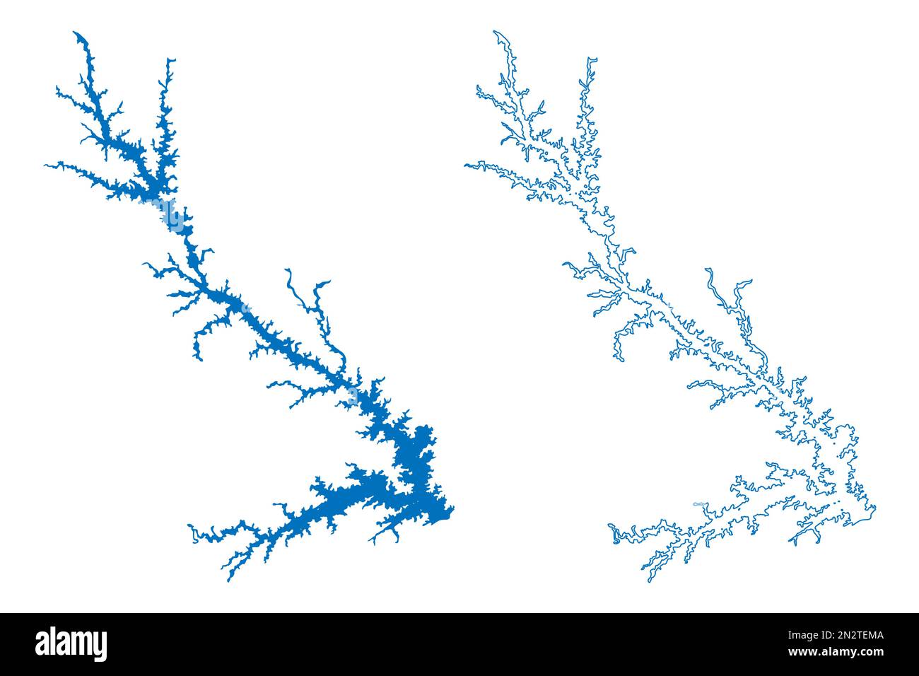 Lake Strom Thurmond Reservoir (United States of America, North America ...