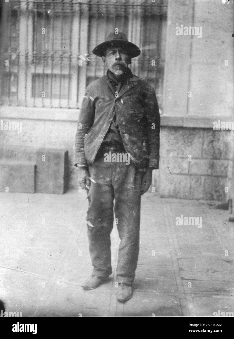 Photograph of Guerrero taken in 1910 inside Lecumberri Prison, on his ...