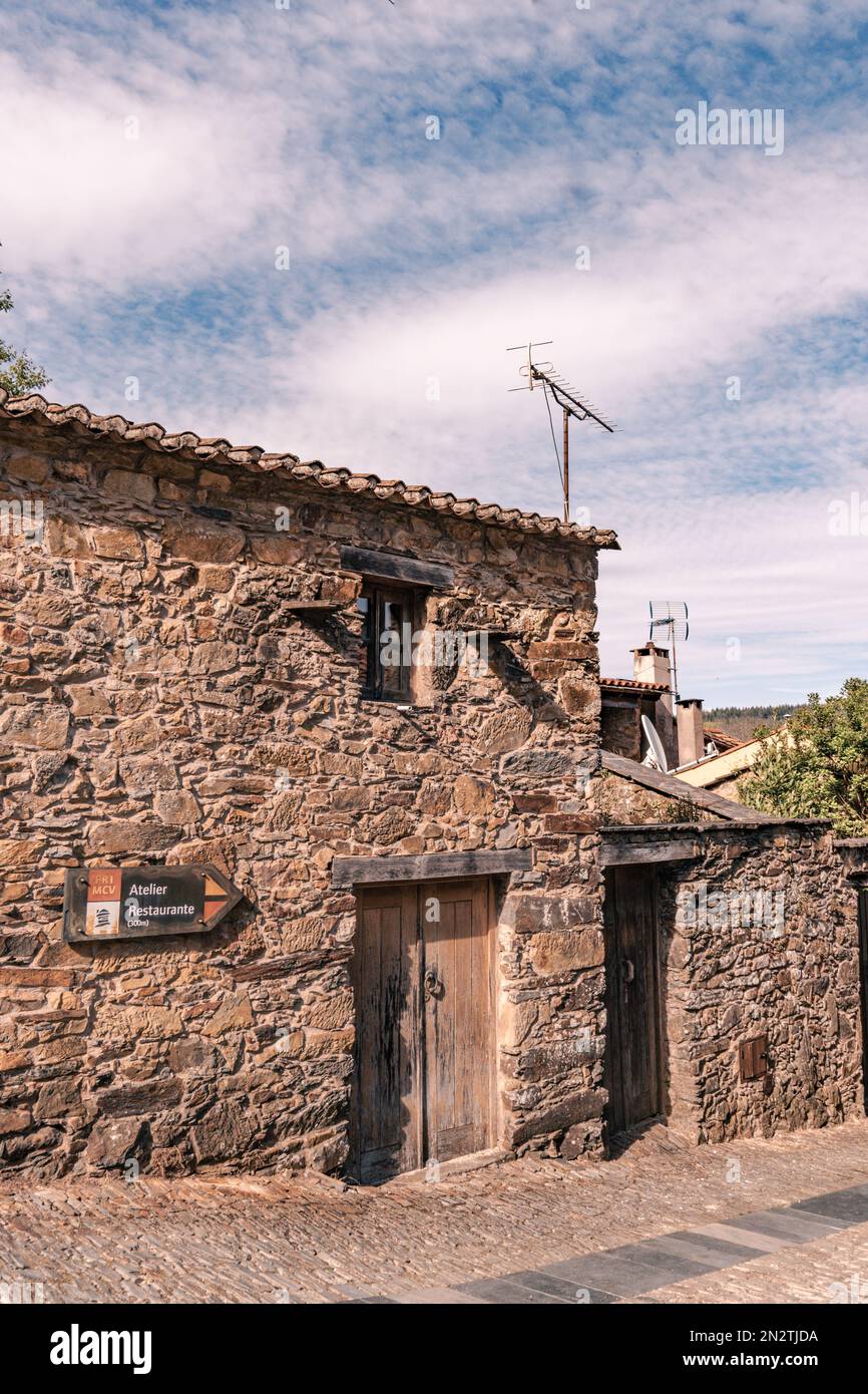 Lousã Typical Houses Xisto Portugal Stock Photo - Alamy