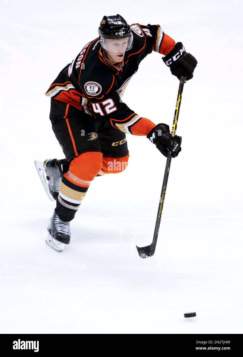 Anaheim Ducks defenseman Josh Manson plays against the Montreal ...