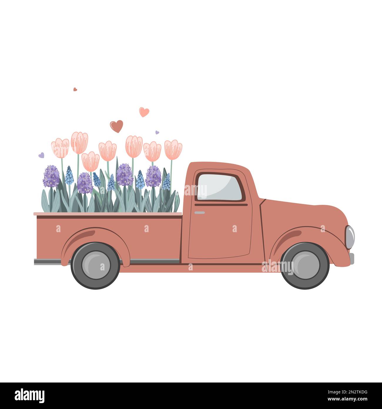 Flower Delivery Van Clipart