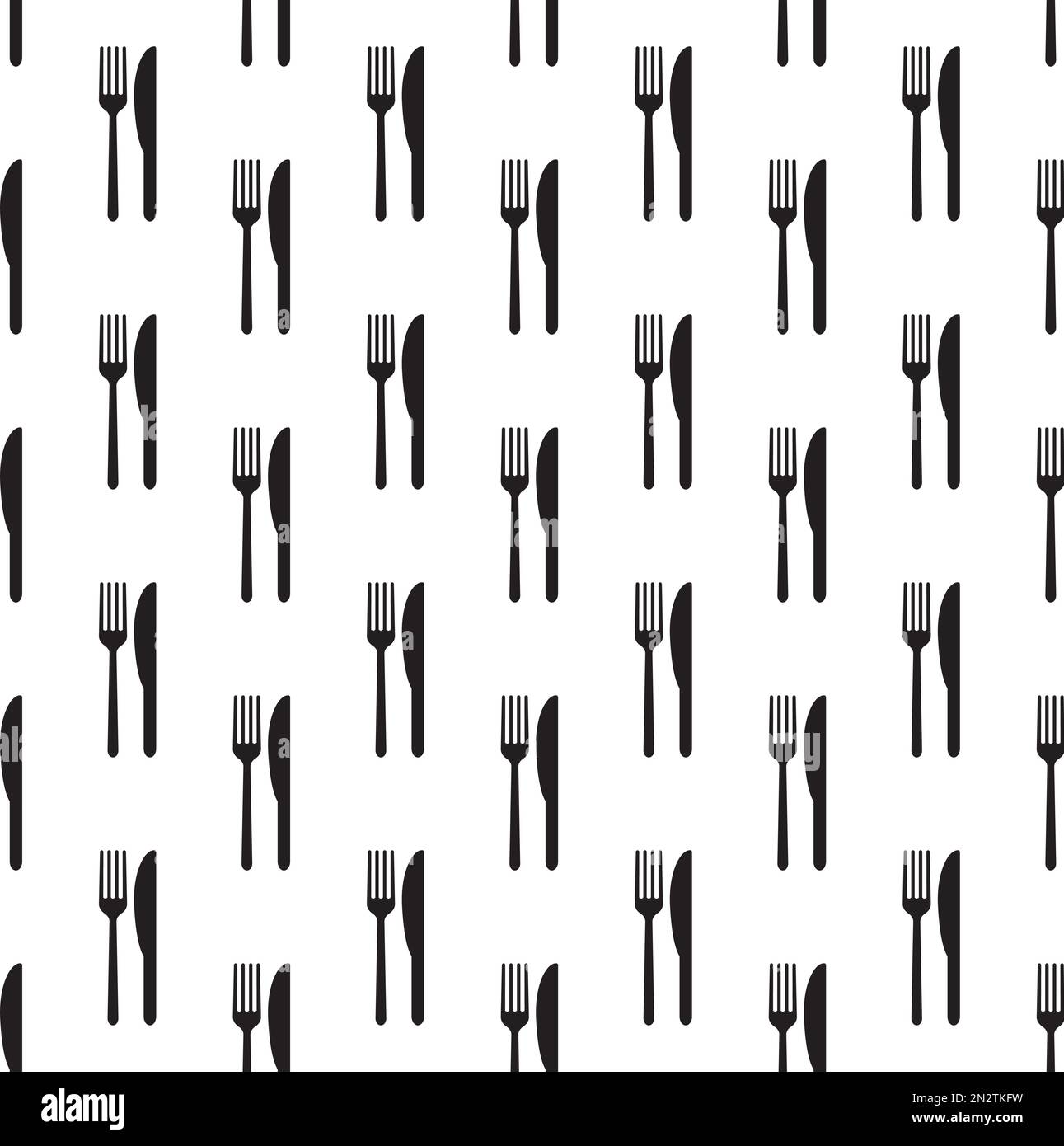 Cutlery icons seamless pattern background vector eps Stock Vector Image ...