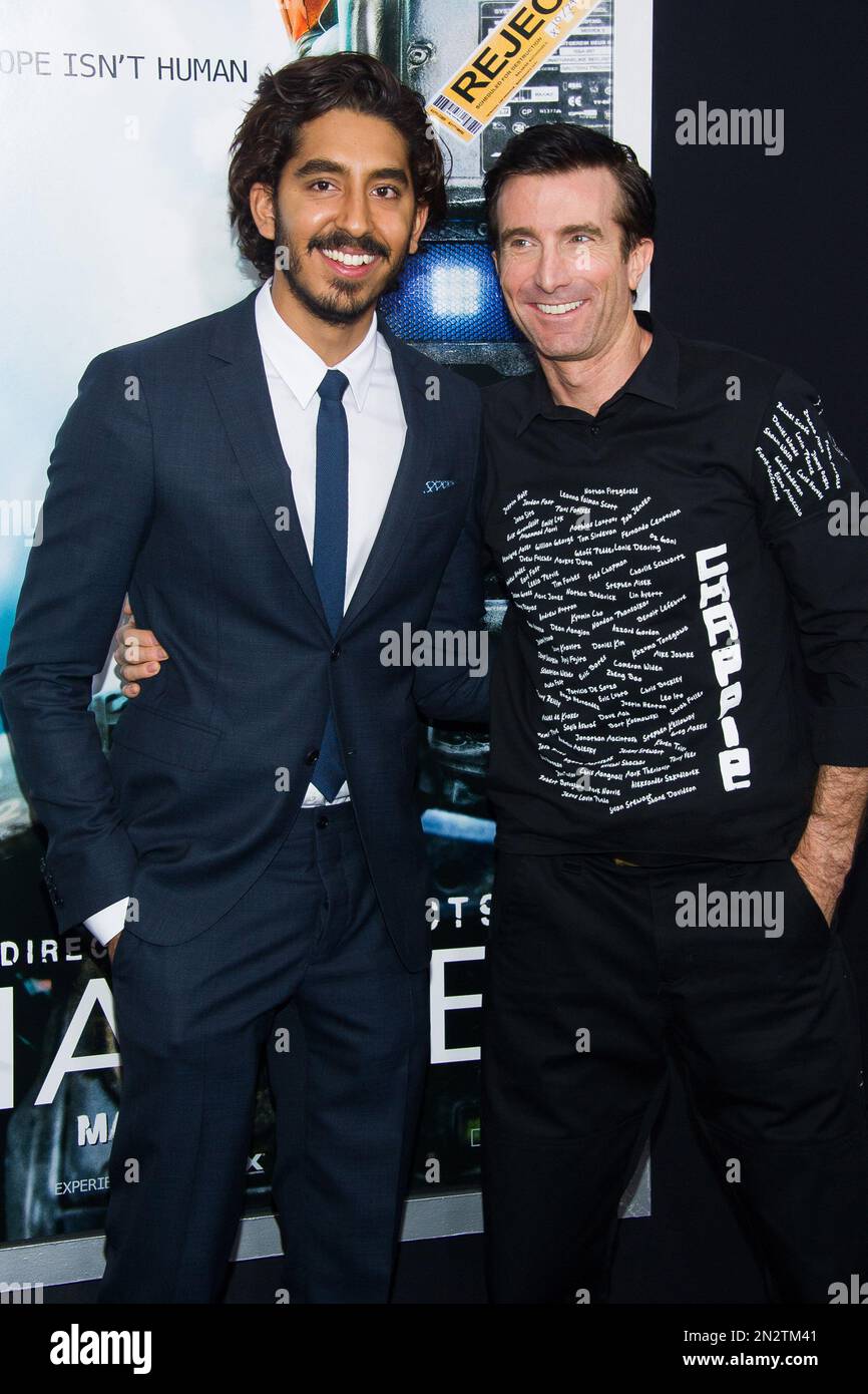 Dev Patel, left, and Sharlto Copley attend the world premiere of ...